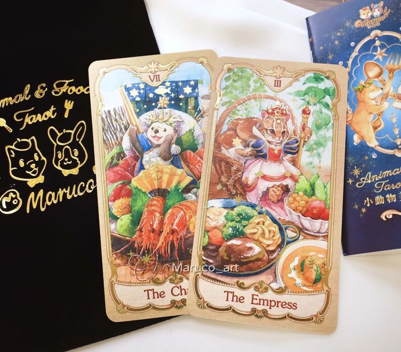 Maruco Animal & Food Tarot Card 78 Tarot Cards With Tarot - Etsy