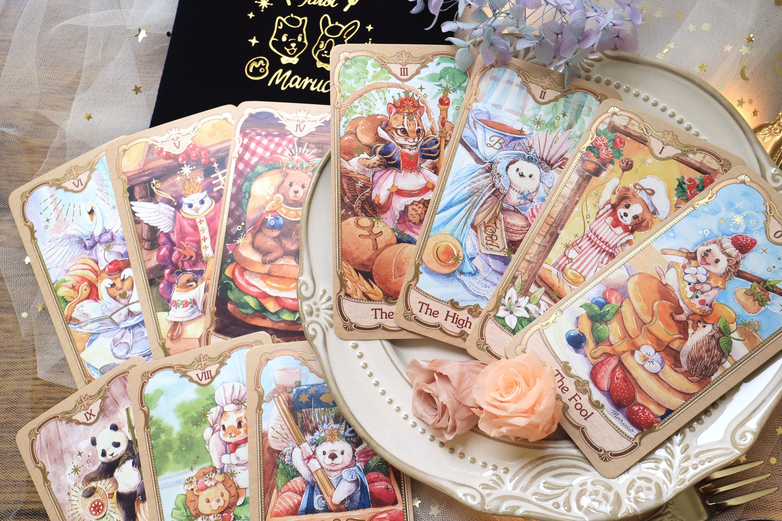 Maruco Animal & Food Tarot Card 78 Tarot Cards With Tarot - Etsy