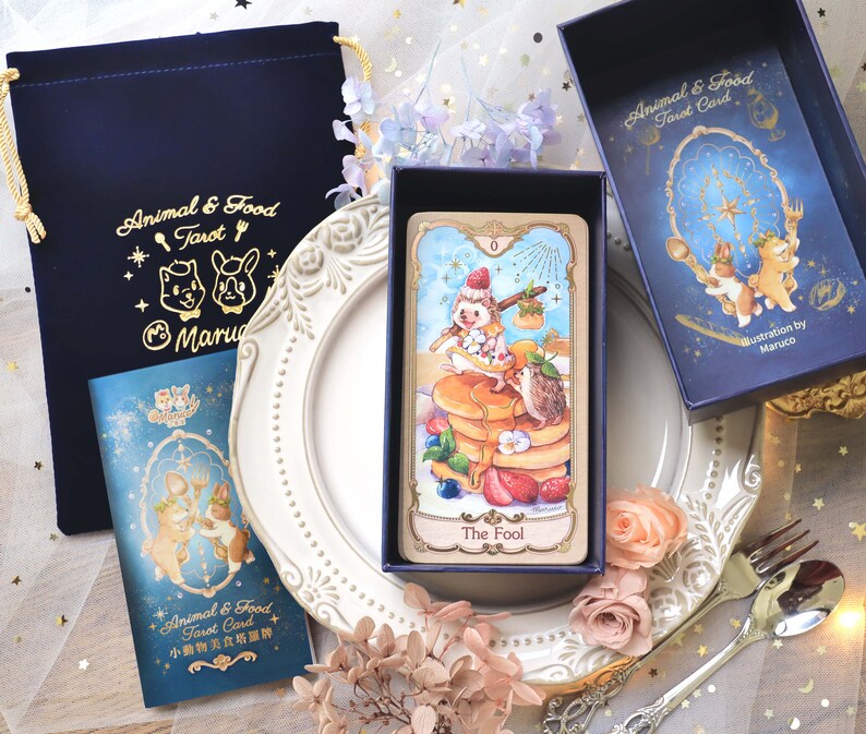 Maruco Animal & Food Tarot Card 78 Tarot Cards With Tarot - Etsy