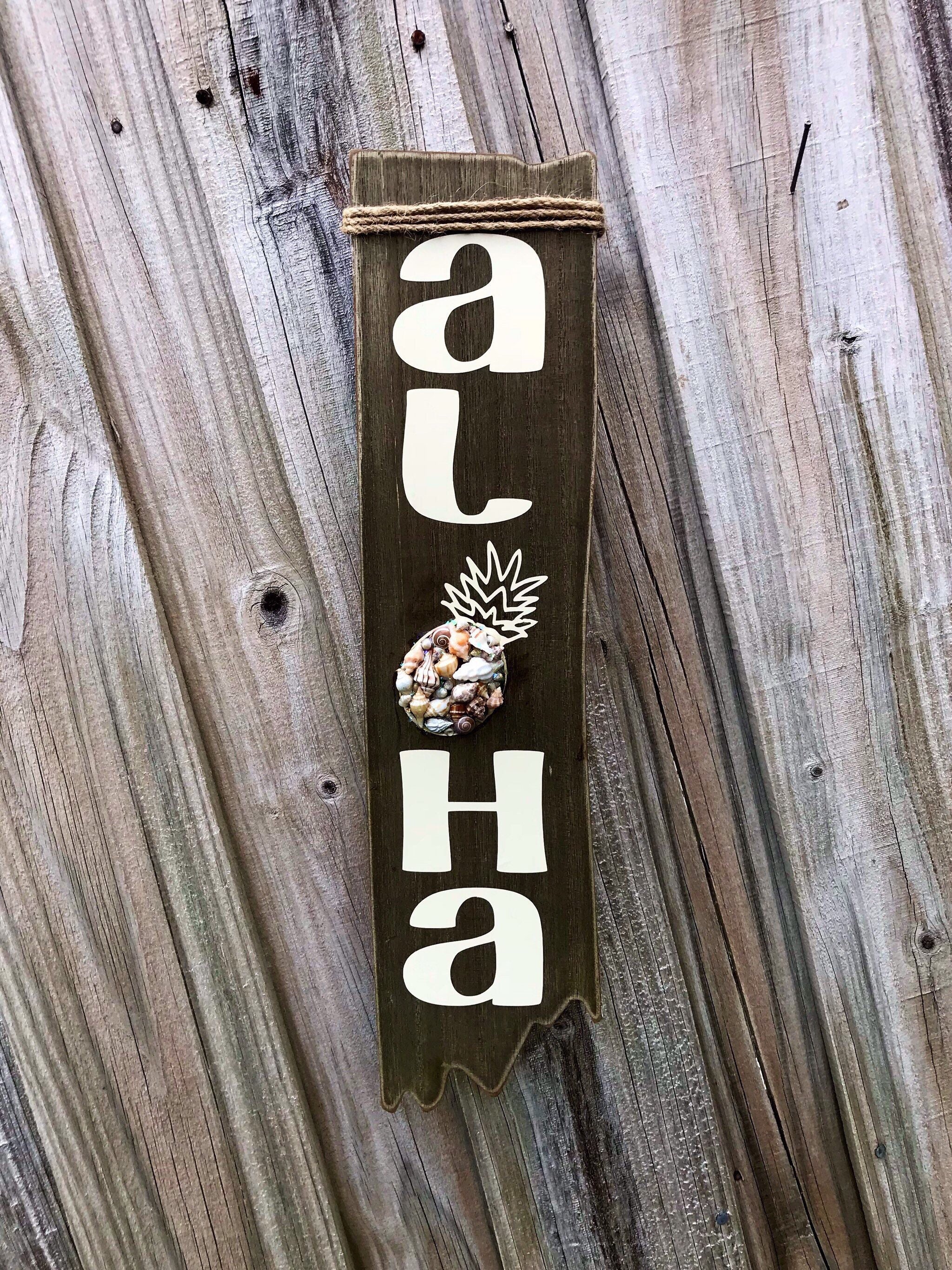 Aloha wall sign | Etsy