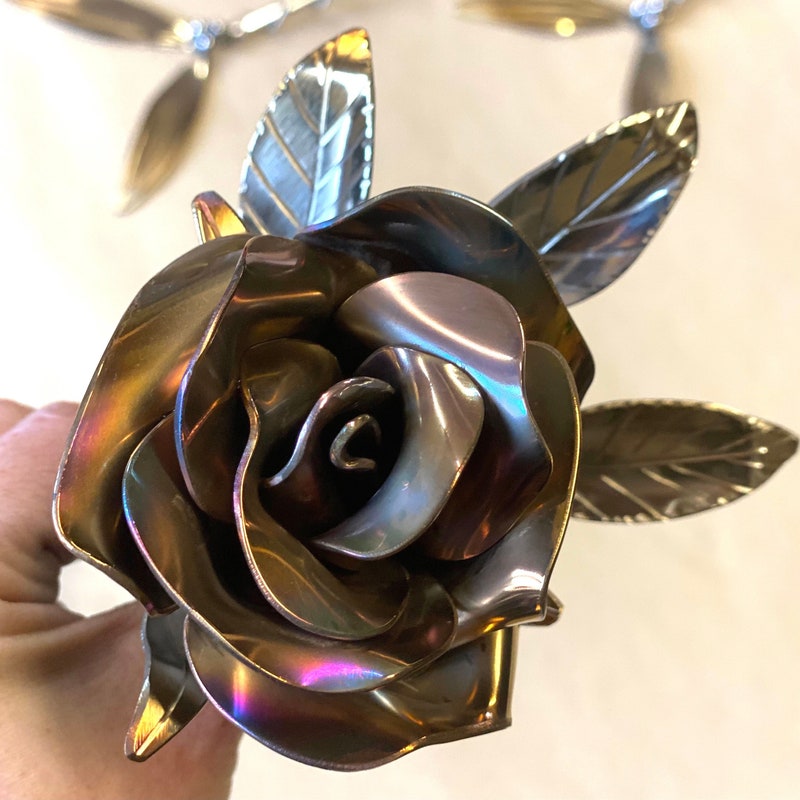 Metal Roses - Etsy