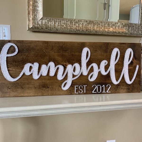 Name String Art - Etsy