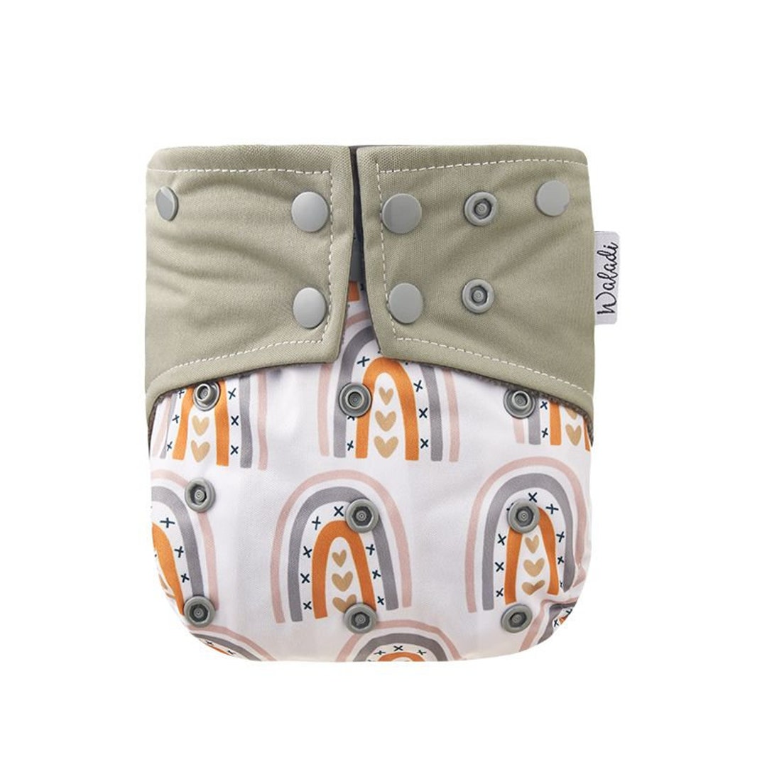 Rainbow & Hearts Bamboo Charcoal Cloth Nappy - Etsy