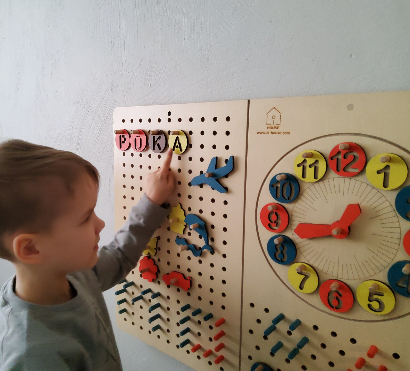 Lil HOUSE Kids Activity Board, L Size Busy Boardbusyboardactivity ...