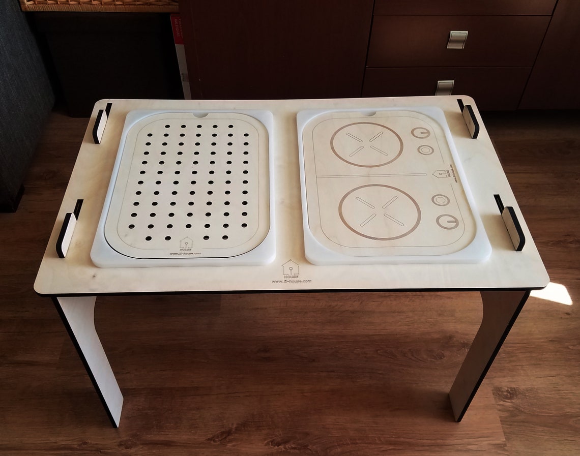 Lil HOUSE Playkitchen Insert for Trofast Bin IKEA Flisat Table, Flisat ...