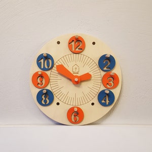 Lil HOUSE Kids Learning Clock Montessori Toy Educational Toy Activity ...