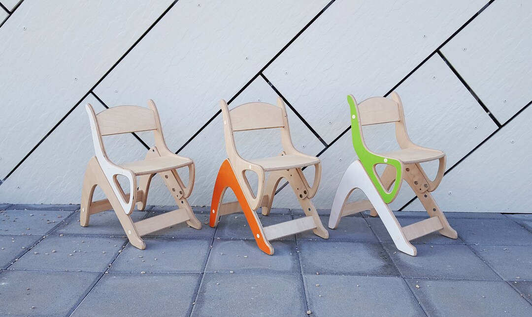 Lil HOUSE Wooden Kids Chair With Transformable Height; Kids Furniture ...