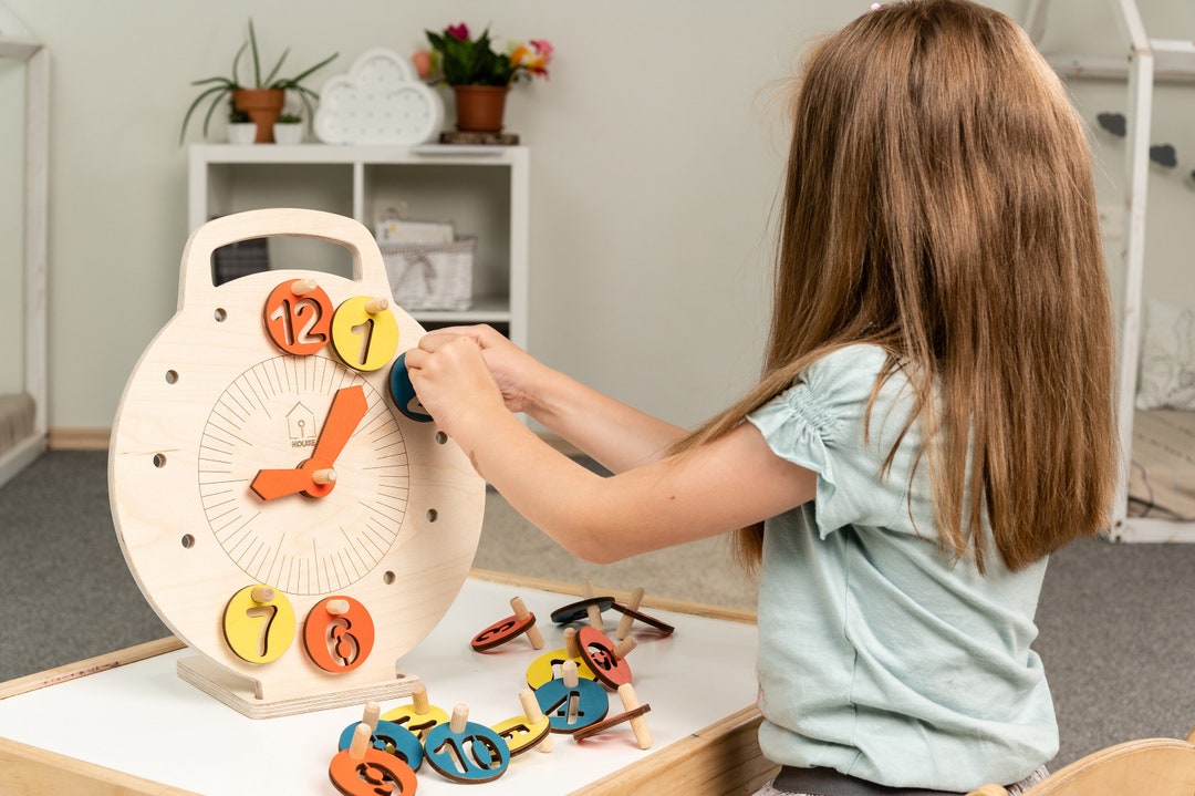 Lil HOUSE Kids Learning Clock; Montessori Toy; Educational Toy ...