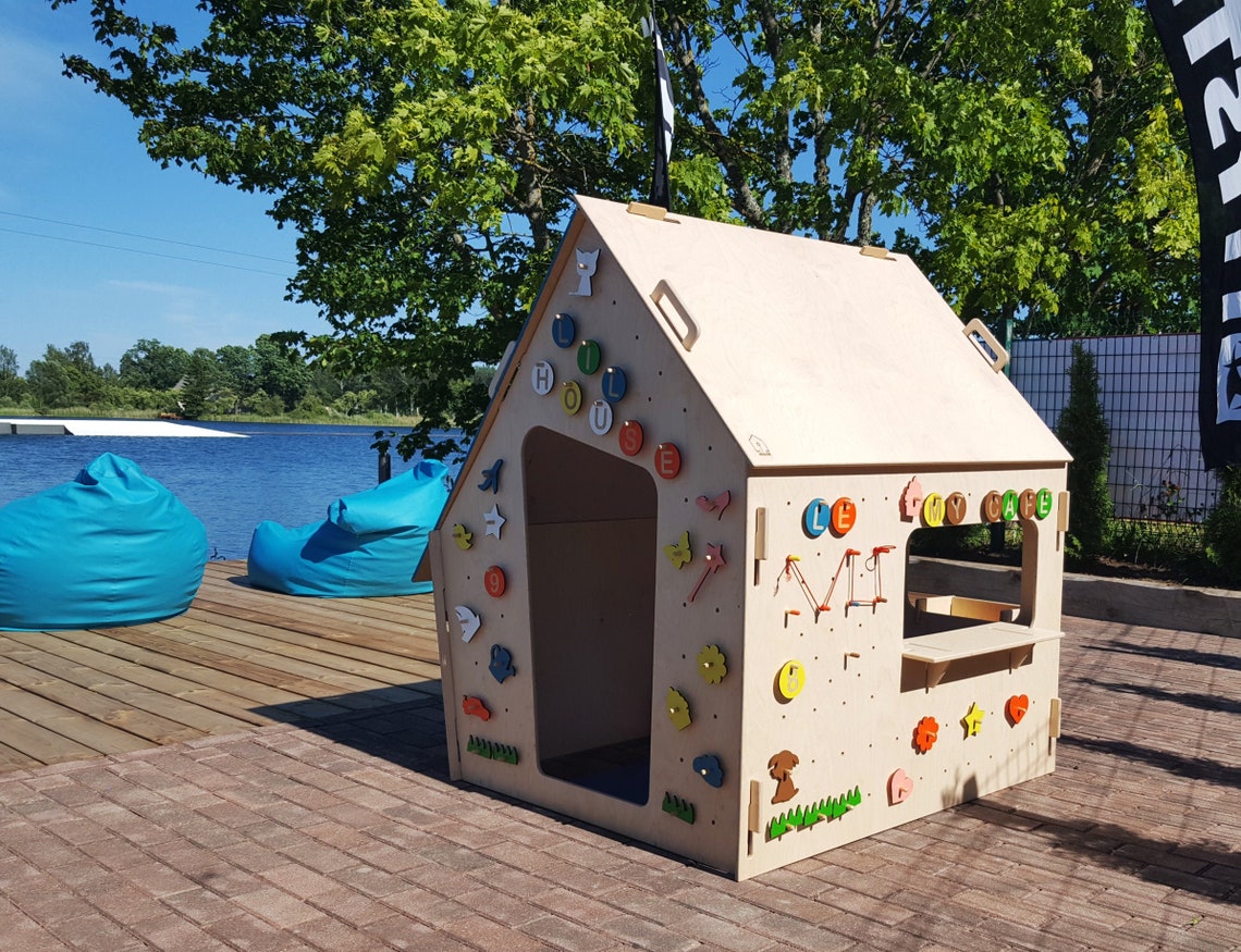 Lil HOUSE® Montessori Wooden Playhouse; L Size; Indoor Playhouse ...