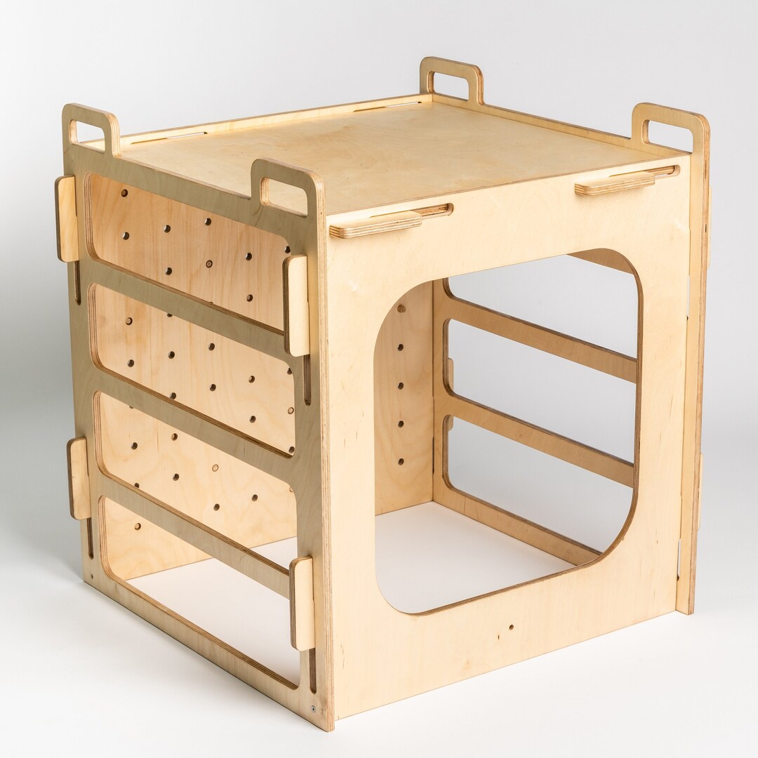 Lil HOUSE Climbing Cube, Piklers Cube, Pikler Cube, Play Cube, Activity ...