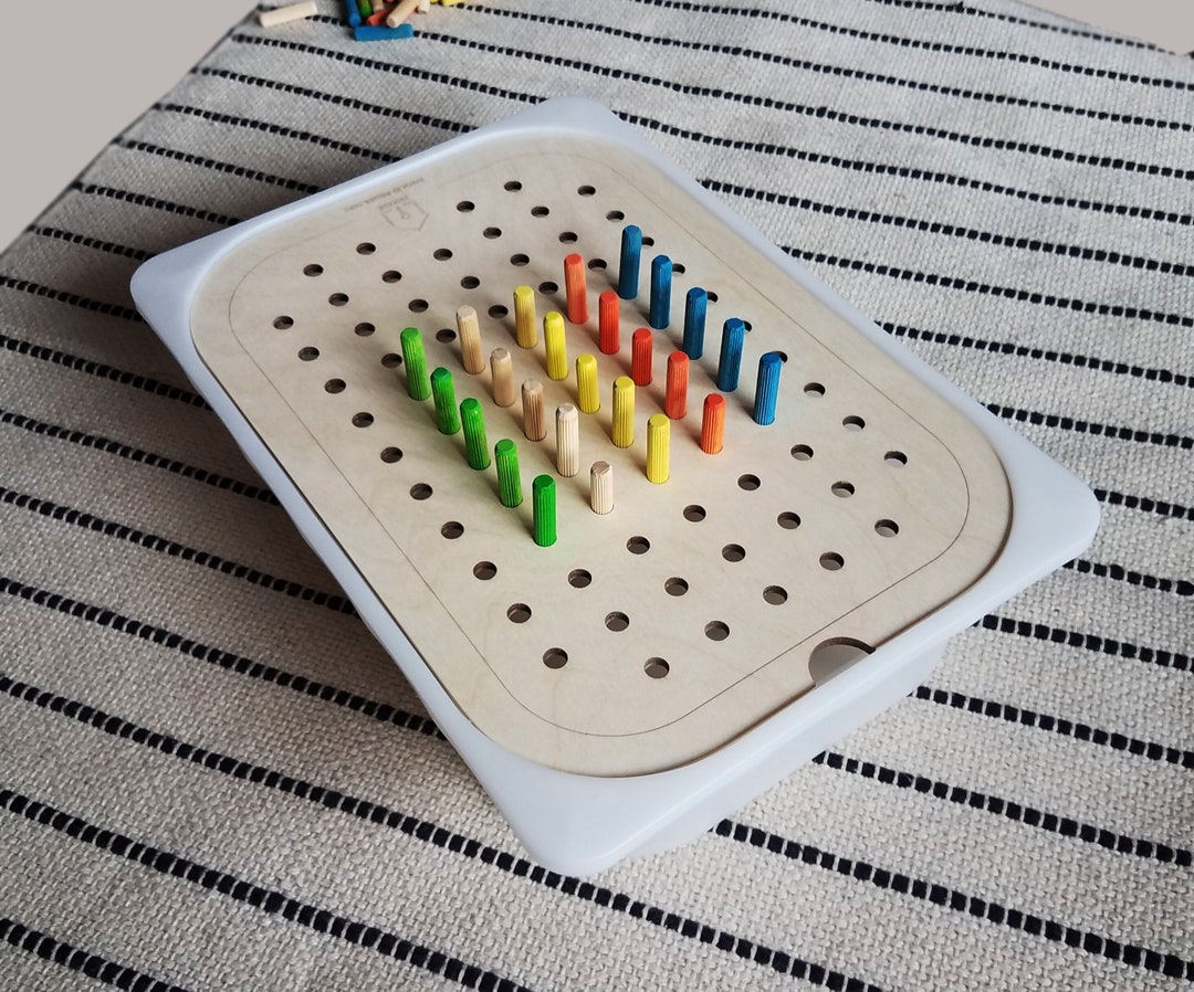 Lil HOUSE® Pegboard Insert for Trofast Bin IKEA Flisat Table, Flisat ...