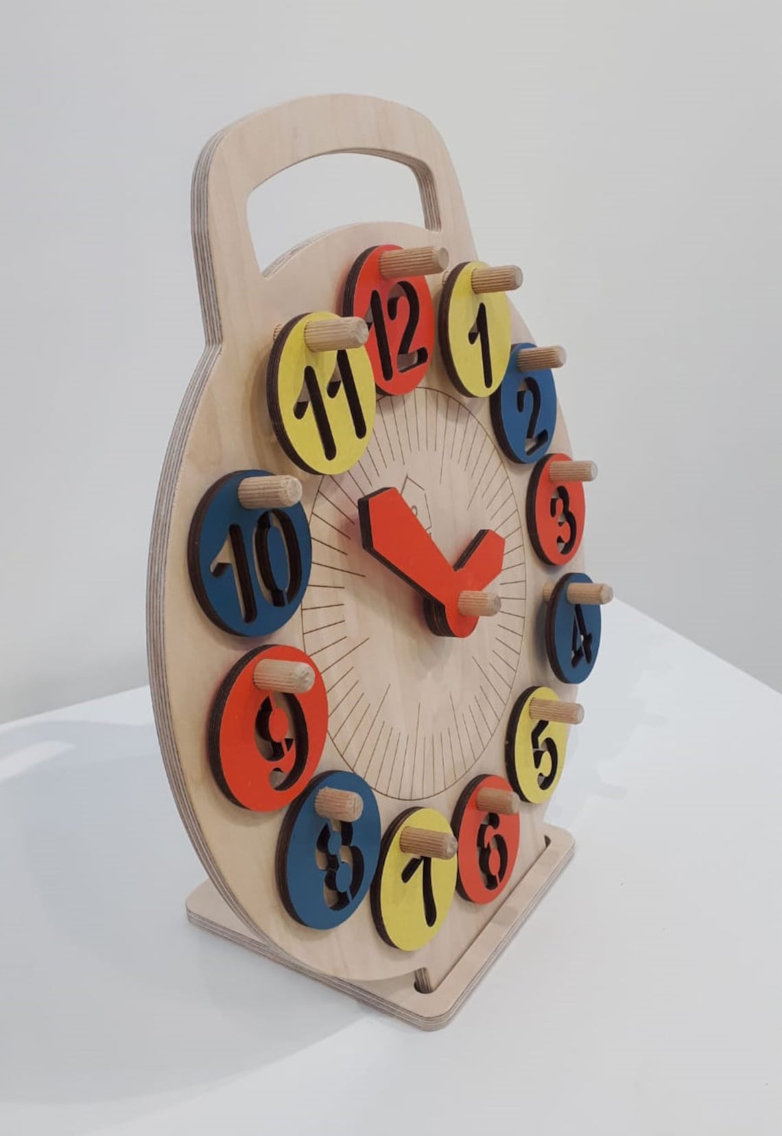 Lil HOUSE Kids Learning Clock Montessori Toy Educational | Etsy