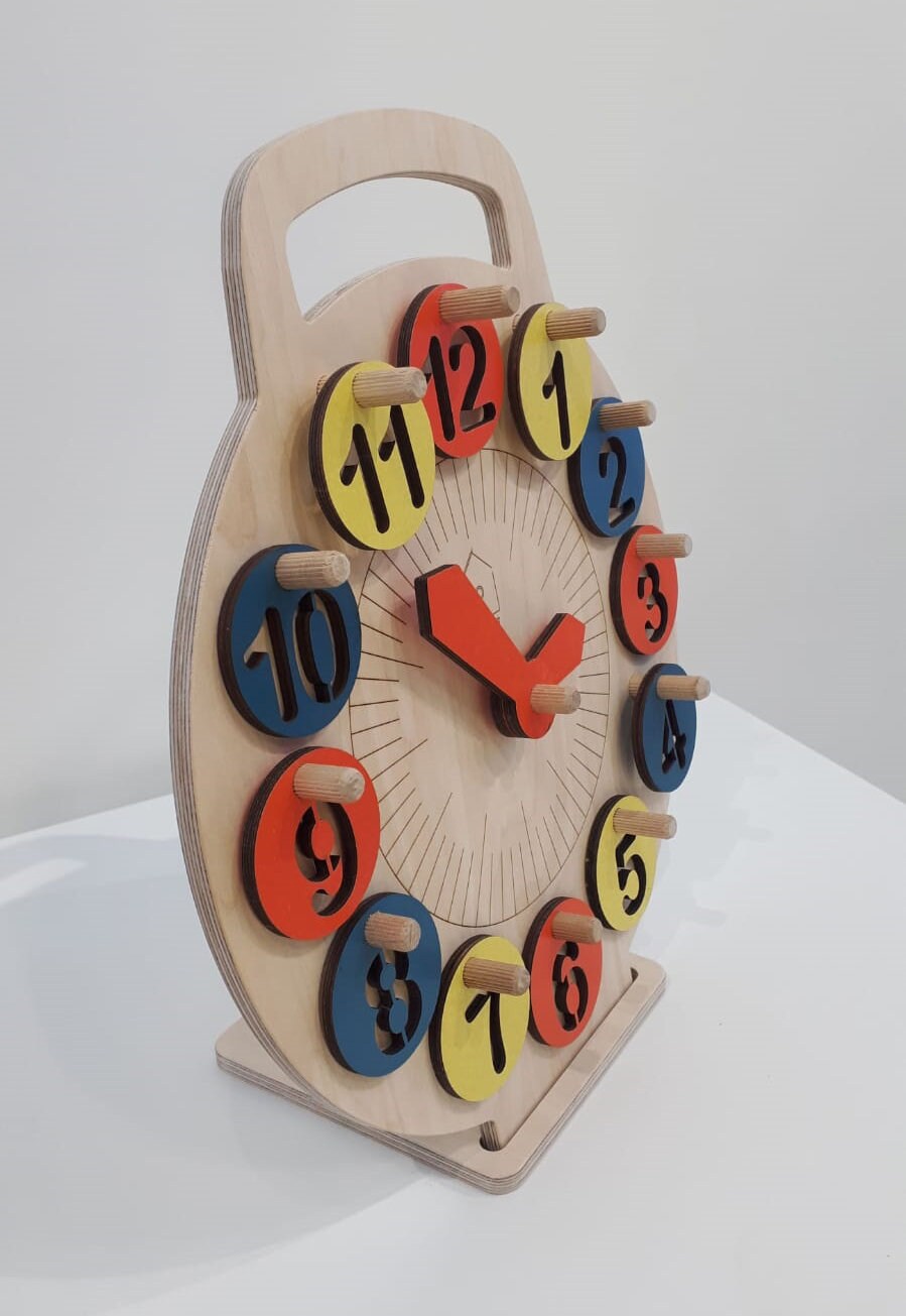 Lil HOUSE Kids Learning Clock Montessori Toy Educational - Etsy