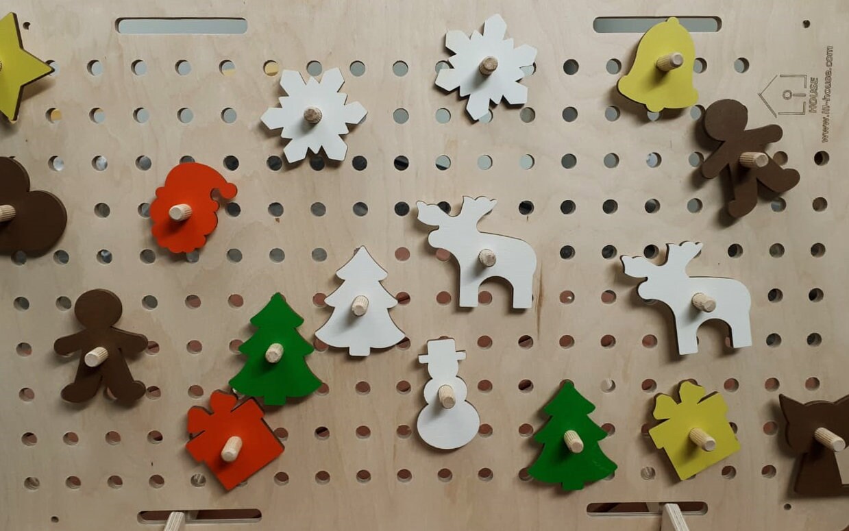 Lil HOUSE Kids Activity Board; Busy Board; Busyboard; Activity Toy ...
