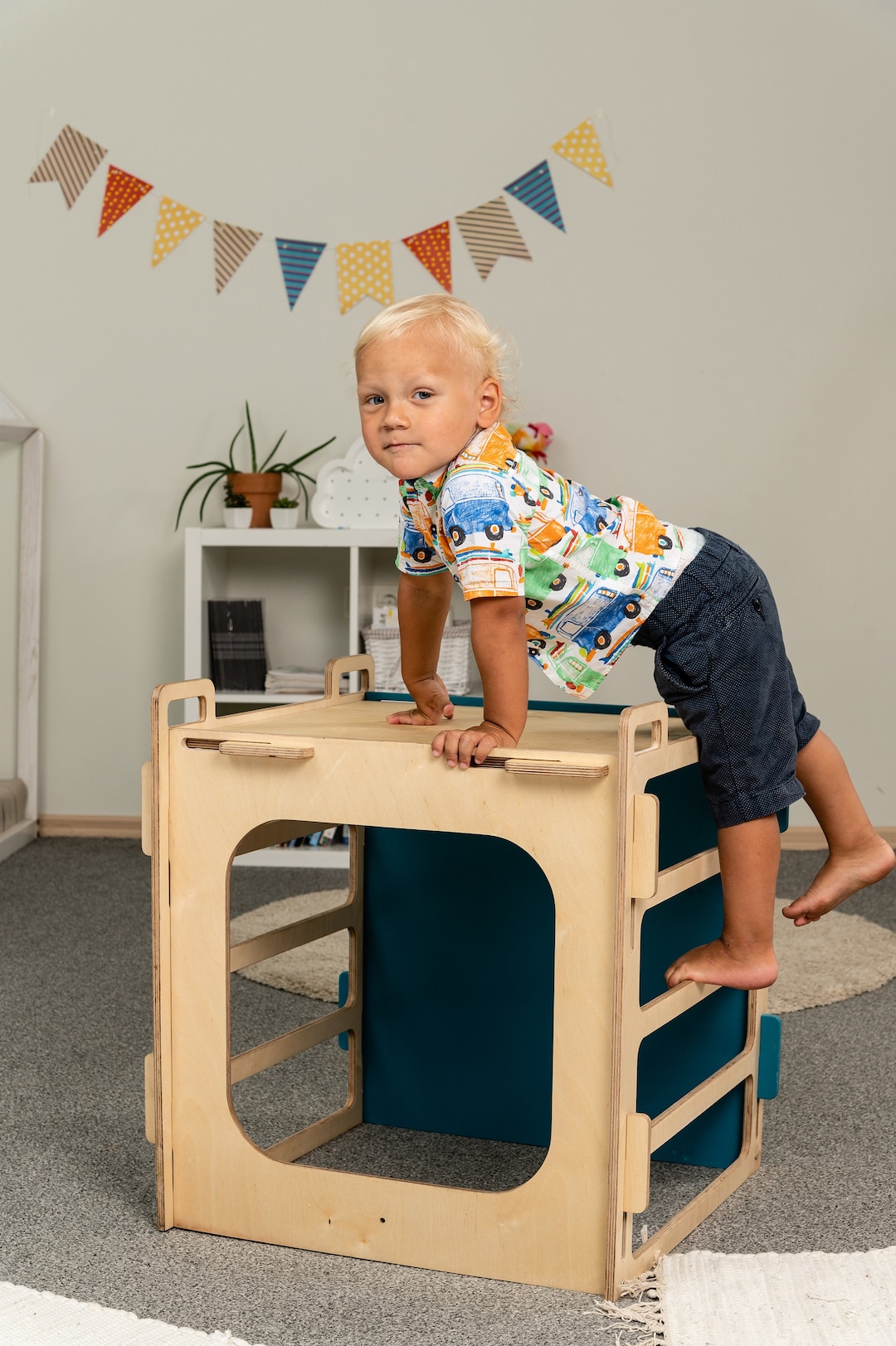 Lil HOUSE Climbing Cube, Piklers Cube, Pikler Cube, Play Cube, Activity ...