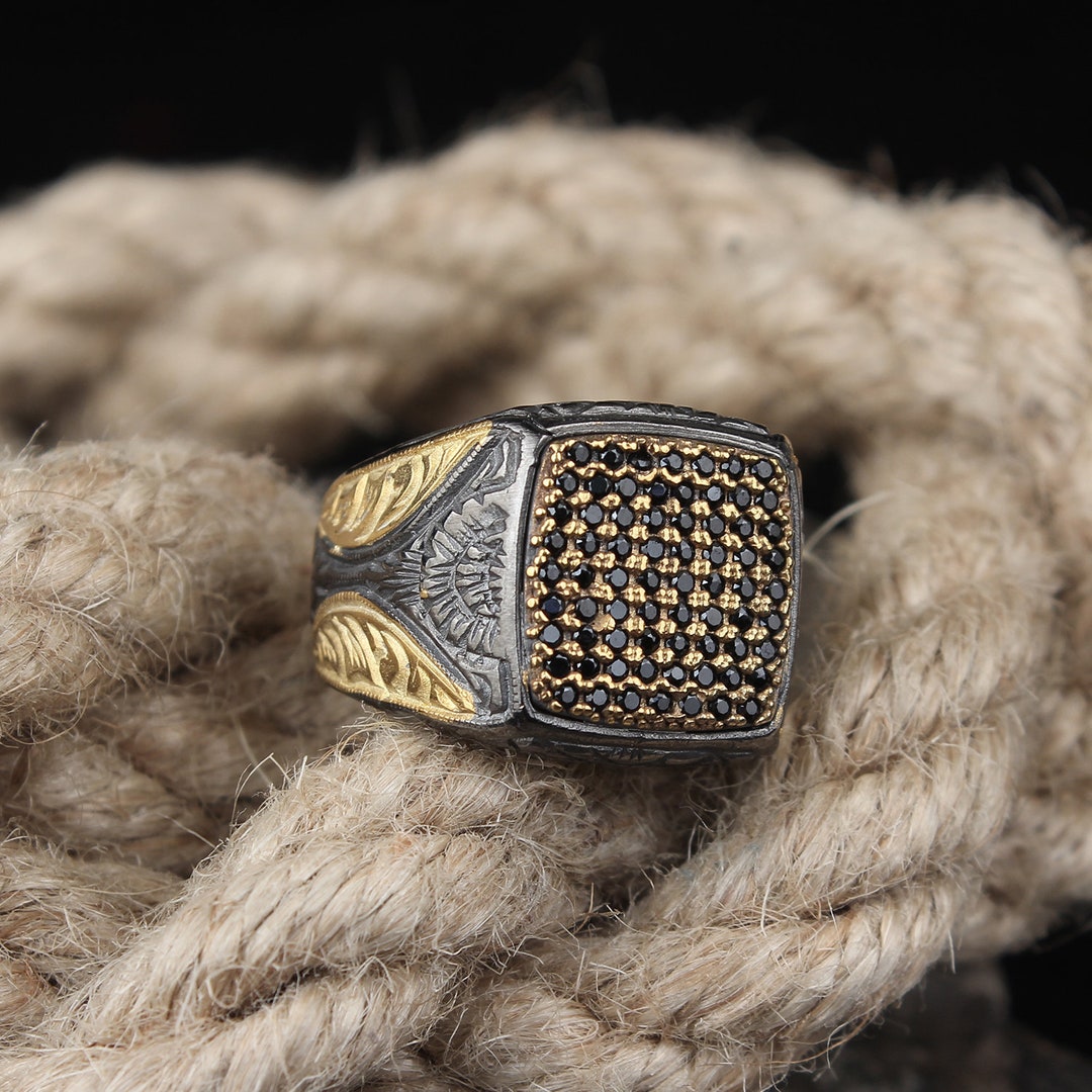 925 Sterling Silver Gold Plated Zircon Zircon Gemstone - Etsy