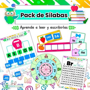 SPANISH: Syllables Pack - Pack De Sílabas En Español - Etsy