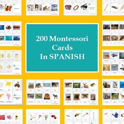 Spanish Montessori Language Bundle 110 Spanish Science - Etsy