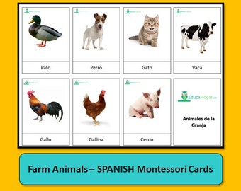 Animales Del Bosque Tarjetas | Spanish Forest Animals | Montessori ...