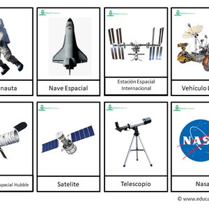 Space-spanish Montessori Bundle - Etsy