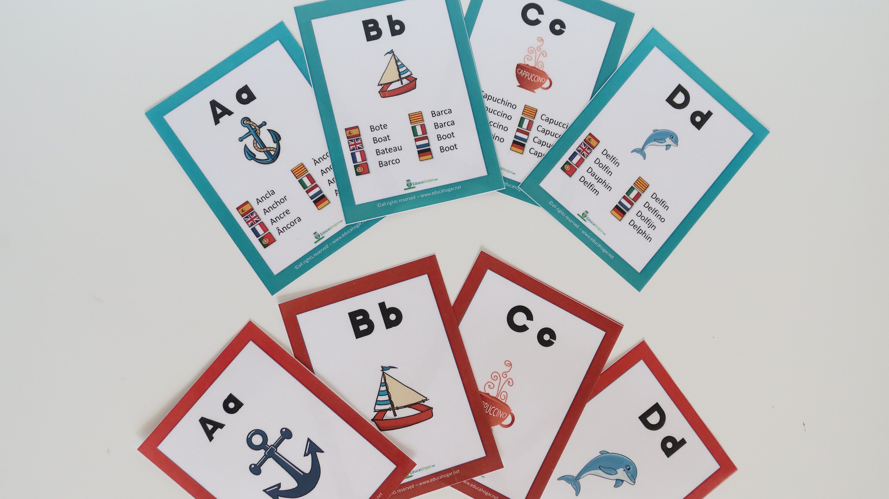 Multilingual Alphabet: Poster, Flashcards and Tracing Cards - Etsy