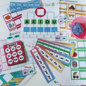 SPANISH: Syllables Pack - Pack De Sílabas En Español - Etsy
