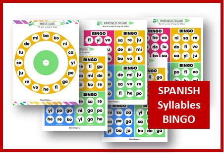 SPANISH Syllables BINGO (sílabas) - Etsy