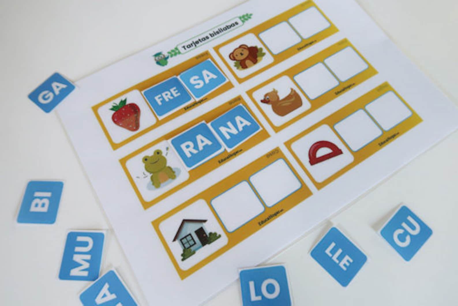 SPANISH: Syllables Pack - Pack De Sílabas En Español - Etsy