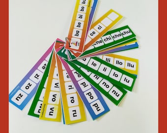 Aprendiendo Las Sílabas En Español / Learning the Syllables spanish - Etsy