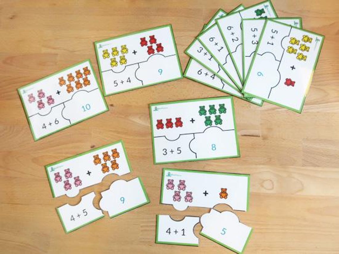 20 Math Puzzles for Kids - Etsy