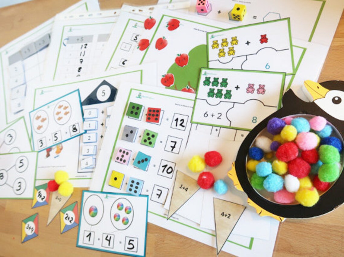Addition Game Pack - Etsy