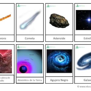 Space-spanish Montessori Bundle - Etsy