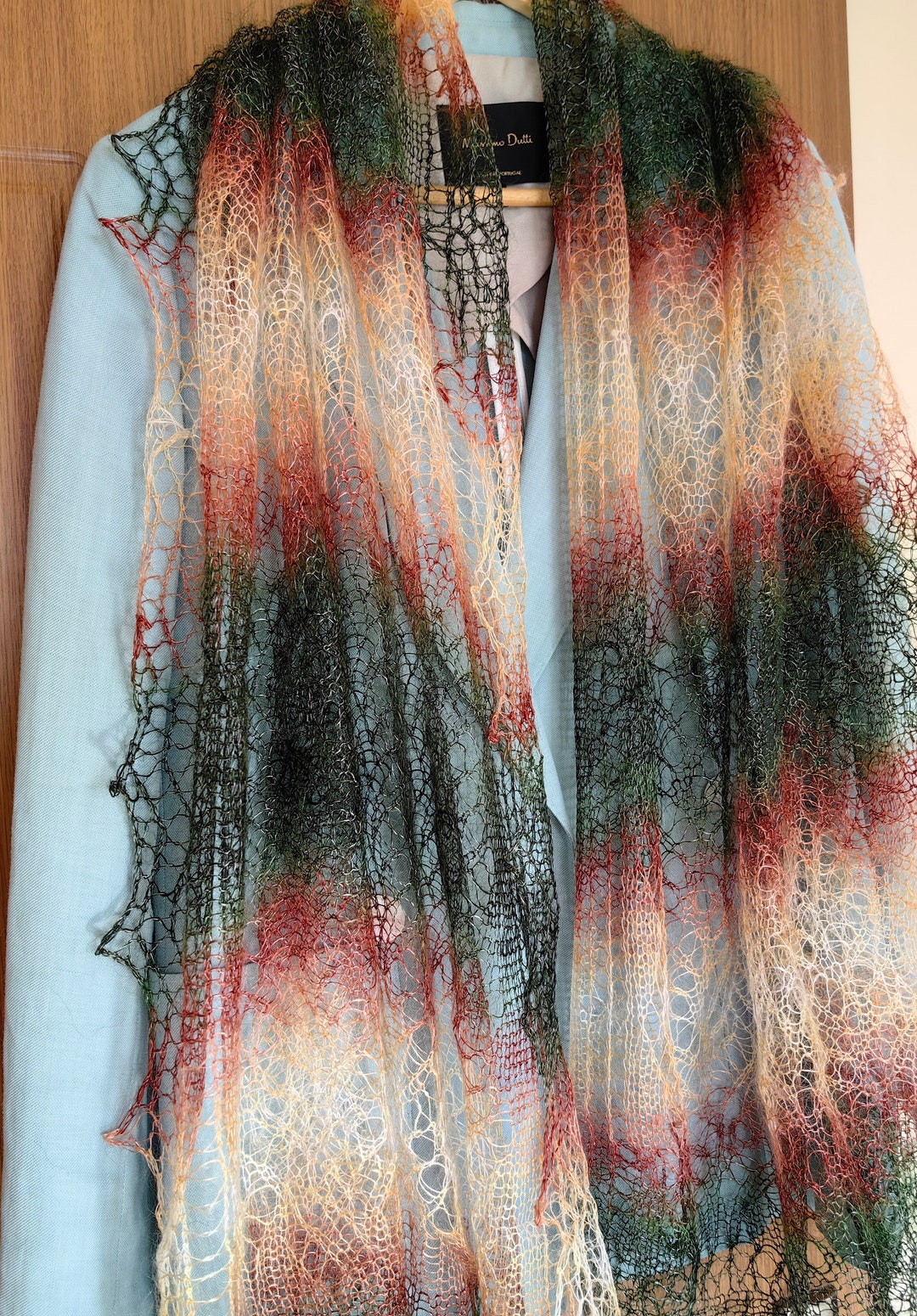 Stylish Bright Shawl,goat Down,handmade,stole,scarf, Warm Shawl ...