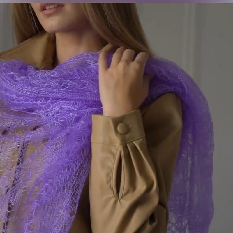 Lilac Shawl - Etsy