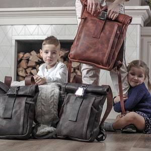 17 Inch Leather Backpack Men * 17 Inch Laptop Backpack - Etsy