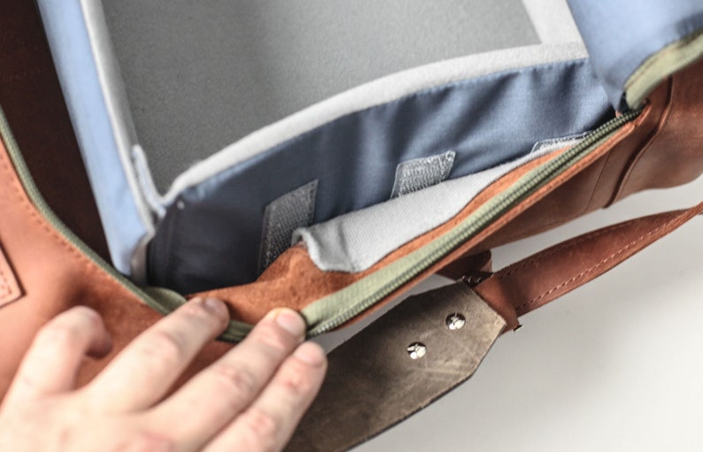 Leather Camera Bag DSLR Camera Backpack With Back Panel | Etsy