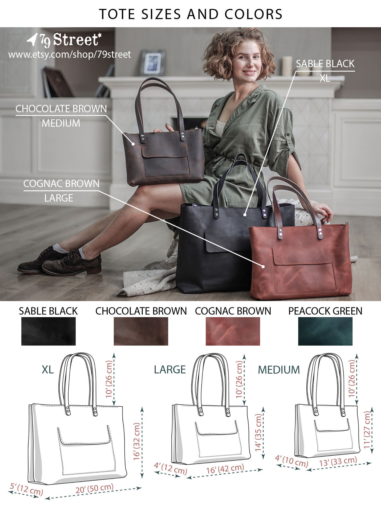 Leather Handbag, 17 Inch Laptop Bag Women - Etsy