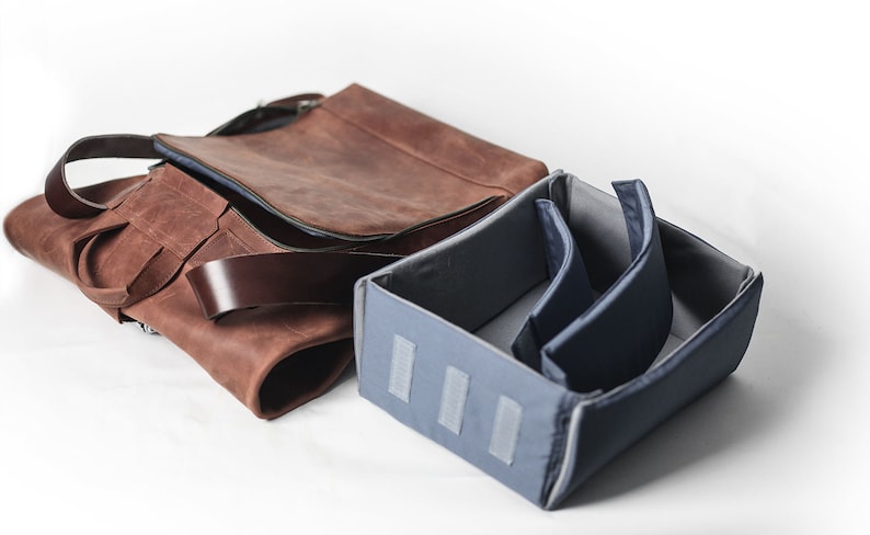 Leather Camera Bag DSLR Camera Backpack With Back Panel | Etsy