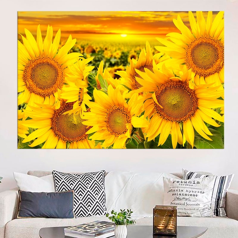 Sunflower Canvas - Etsy