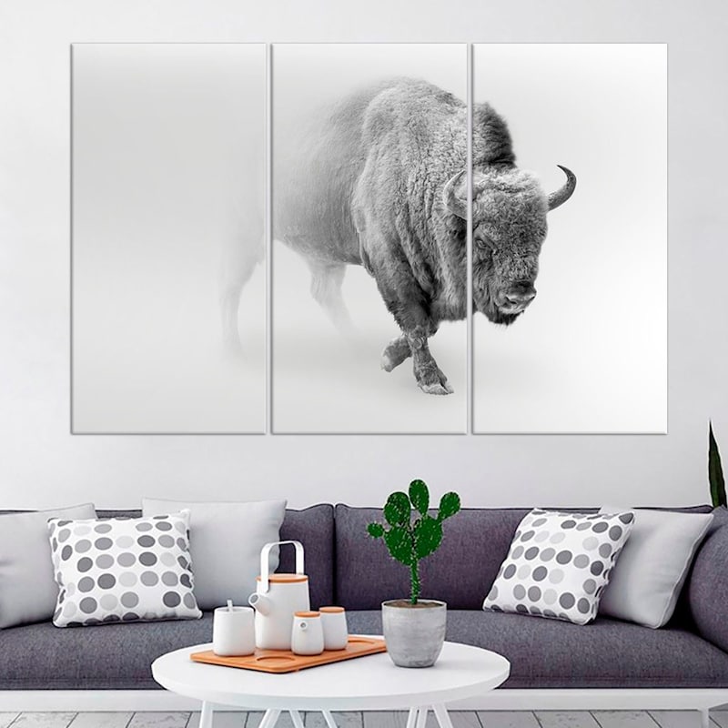 Bison Print - Etsy