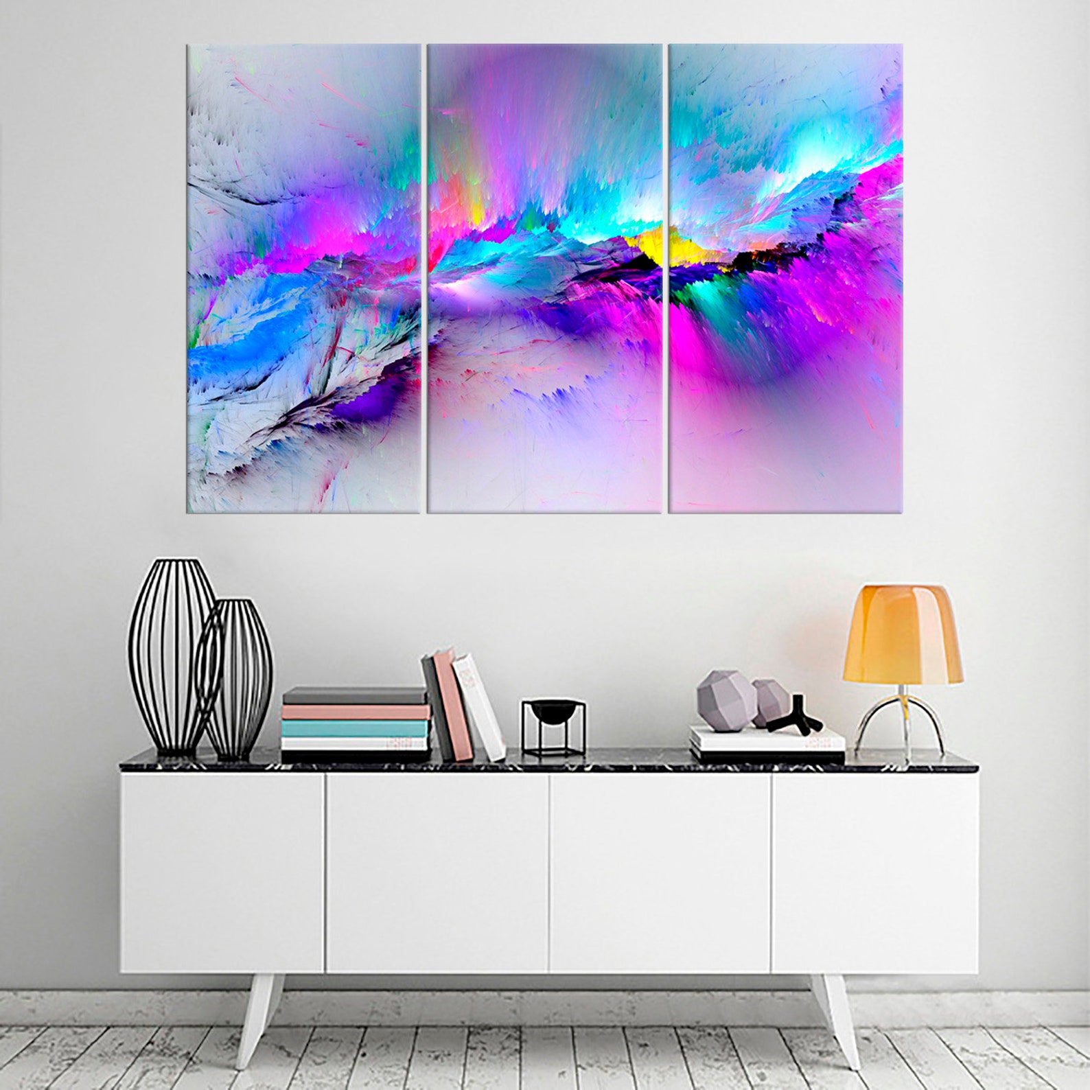 Сolorful Splash Wall Print Bright Colors Home Decor | Etsy