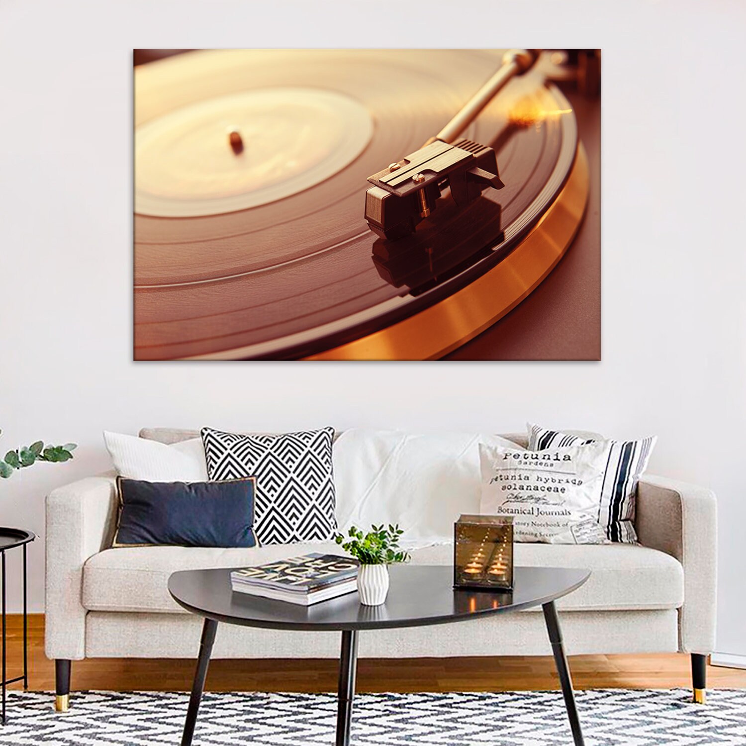 Vinyl Record Player Wall Decor Vintage Turntable Music Print - Etsy