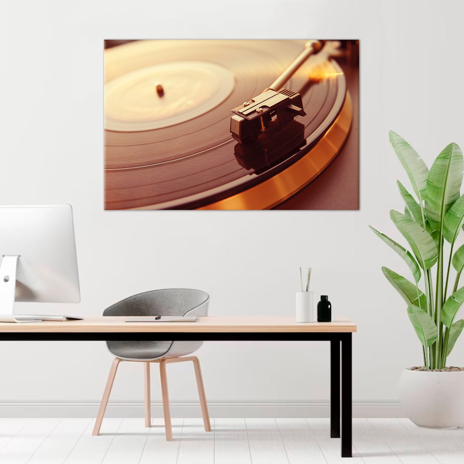 Vinyl Record Player Wall Decor Vintage Turntable Music Print - Etsy
