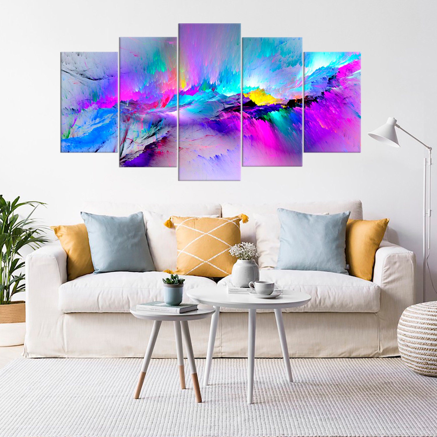 Сolorful Splash Wall Print Bright Colors Home Decor | Etsy