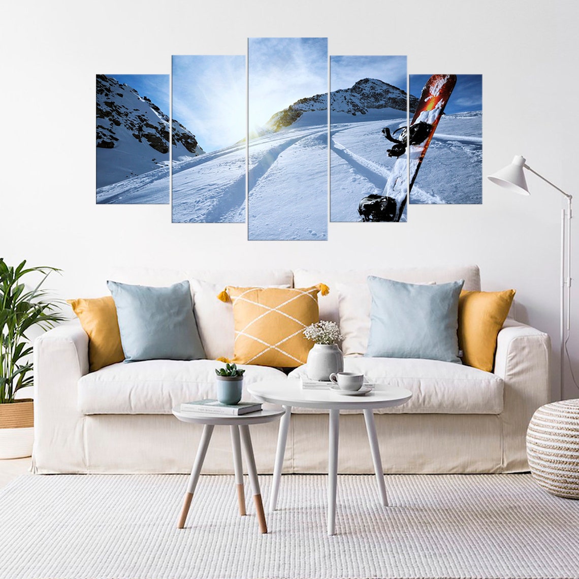 Extreme Snowboarding Wall Decor Winter Sports Home Decor | Etsy