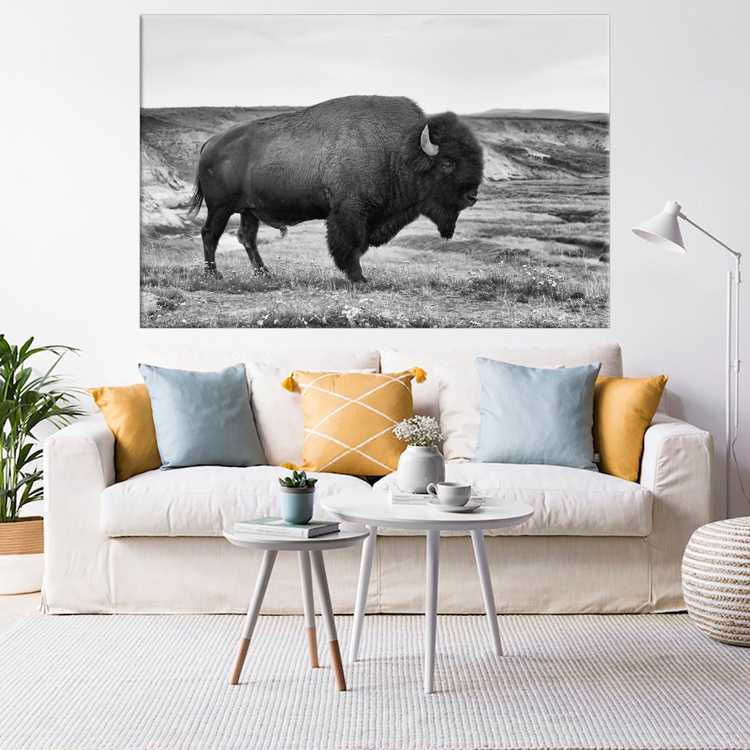 American Bison american buffalo Animal Print Wild Life | Etsy