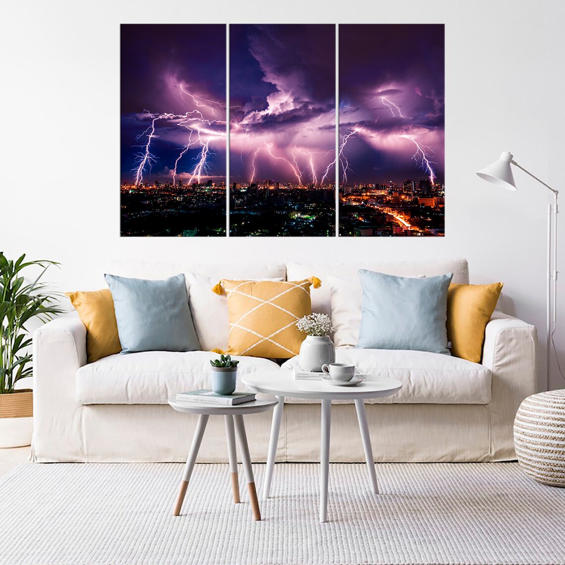Lightning Wall Art Lightning Poster Nature Decor Sky Art - Etsy