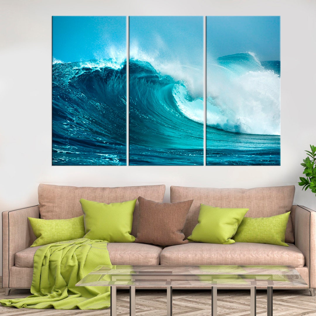 Ocean Wave Art Decor Azure Ocean Surfing Ocean Photography Seascape ...
