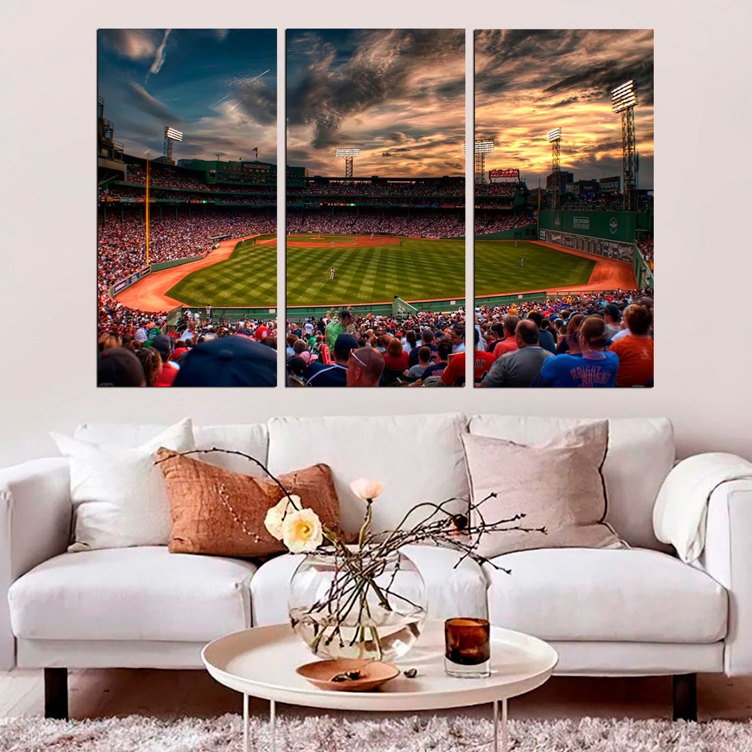 Fenway Park Stadium Wall Art Design, Boston Massachusetts Poster, Print ...