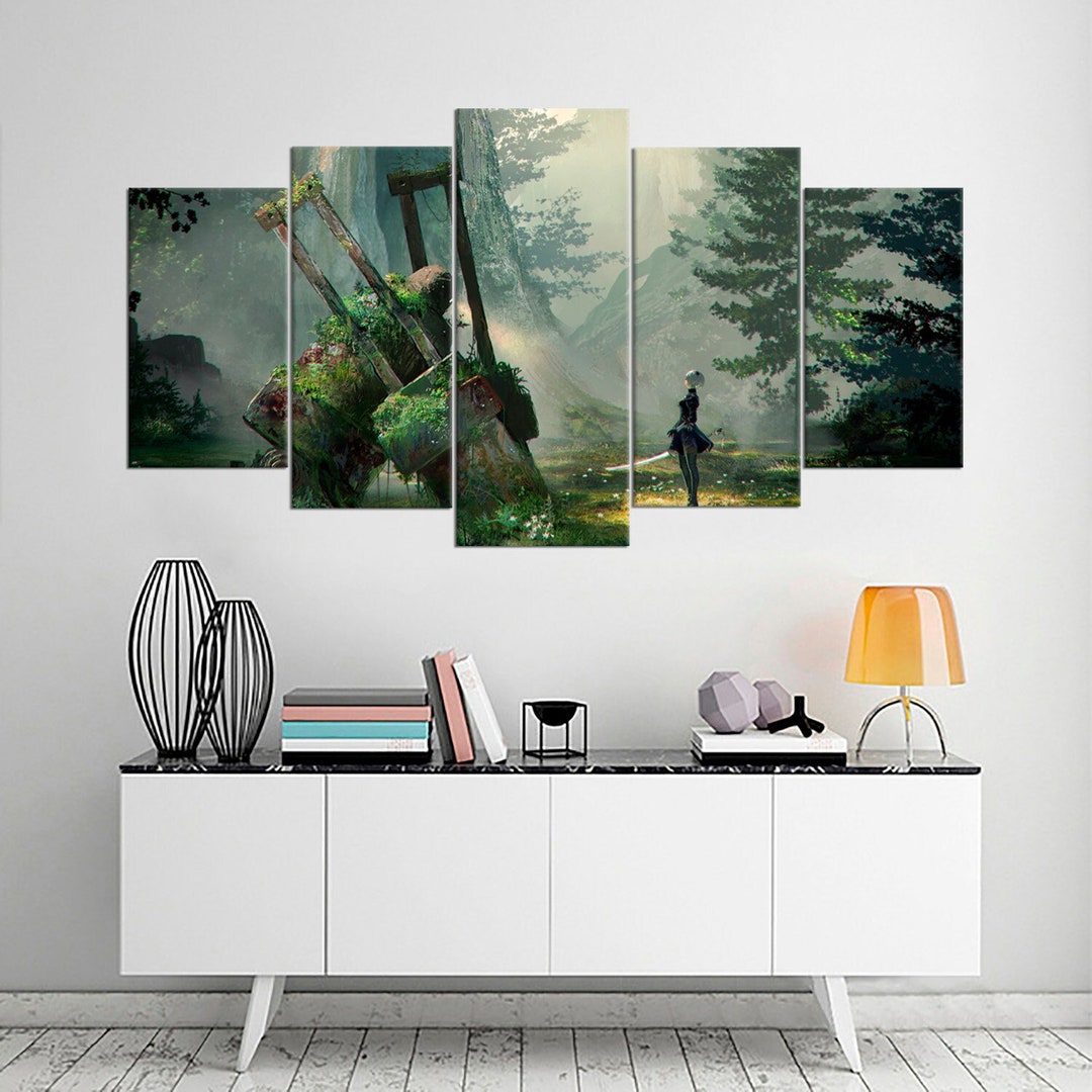 Nier Automata Wall Art - Kids Room Decor - Poster for Game Room - Large ...
